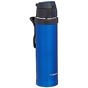 Zojirushi SM-QHE60AK, Flip-and-Go Stainless Mug, 20-Ounce, Cobalt Blue