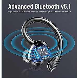 Upgrade Your Everyday Headphones or Wired Earbuds with These Workout, Noise Cancelling Earbuds, True Wireless Earbuds Over Ear Dynamic Sounding TWS i25 Bluetooth v5.1, HiFi, Waterproof Earbuds.