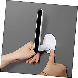 CUBTOL 2pcs Rack Storage Shape Bath L for L-Shaped Wall Back Ball Hat Coat Racks Hanging Holder Kitchen Clothes Multi- Hook Robe Mounted Scarf Plastic Multi-use Home Toilet Towel Bedroom