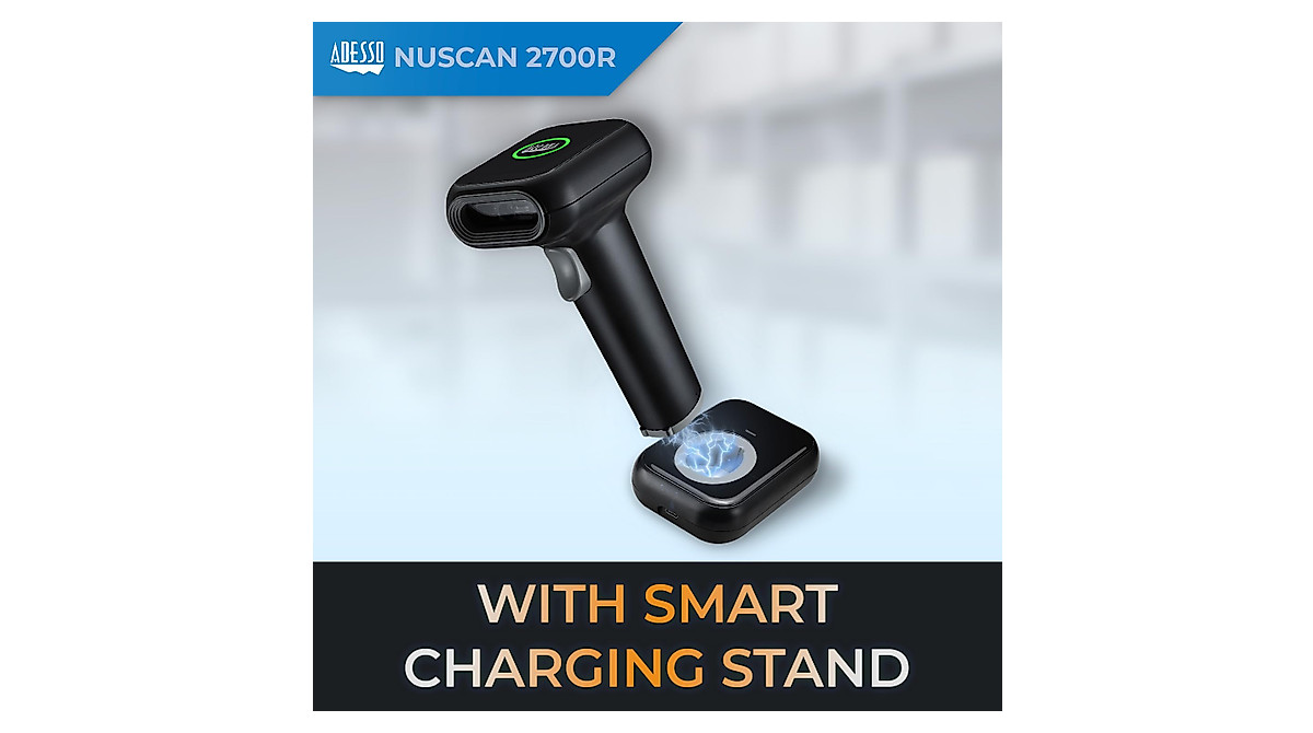 Adesso Nuscan 2700R Wireless Barcode Scanner - Fast & Efficient