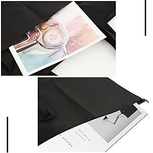 CertBuy 2 PCS A1 Size Art Portfolio Tote Bag Poster Board Storage Bag 27X 37.7 Inches Large Size Art Portfolio Tote For Poster Sketching And Drawing