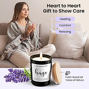 TONESLIX Sympathy Gifts for Loss of Loved One, Mom, Bereavement Gift Ideas, Thinking of You Gifts for Women, Condolences/Comfort/Get Well Soon Gift, Miscarriage, No Words Just Hugs Sympathy Candle
