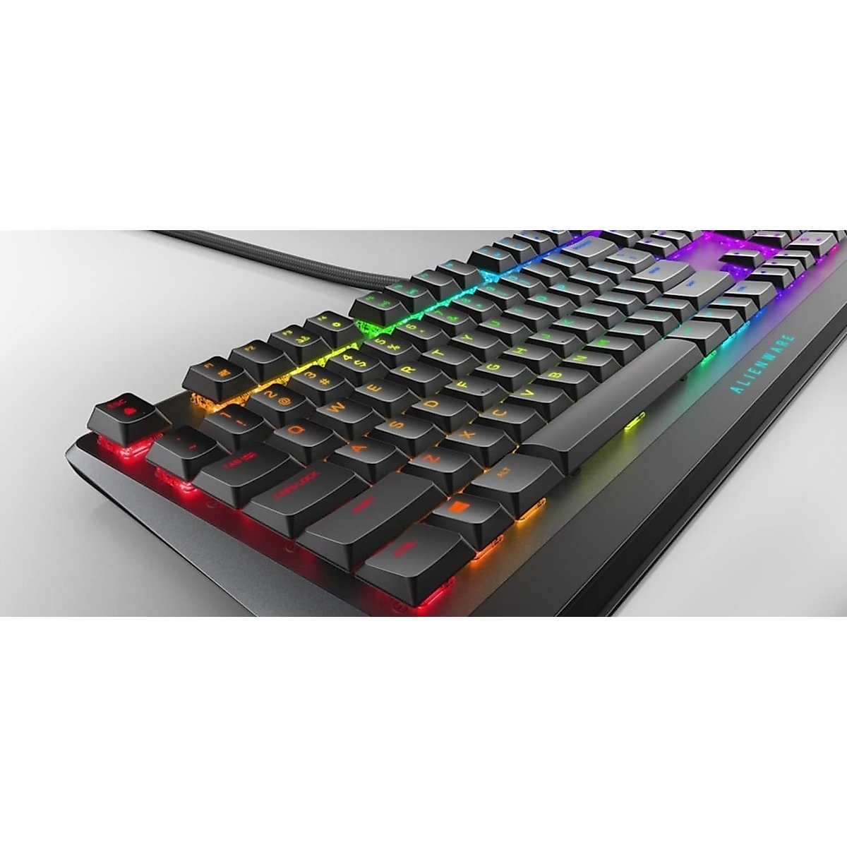 Best Notebooks New Genuine Mechanical Low-Profile RGB Keyboard AW510K with AW610M Wired/Wireless Gaming Mouse for Aurora R11 R10 Area 51m R2 M17 R3 Plus Notebook Pen Light Dark Side of The Moon