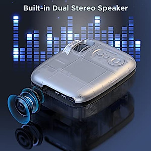 Portable Projector 1080P Supported, MOOKA FAMILY Mini WiFi Projector with Carrying Bag 8000L Movie Home Projector Compatible with TV Stick HDMI USB AV PS4 iOS Android Laptops