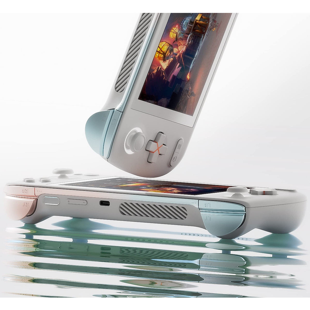 AYANEO Air PRO (AMD R5-5560U)- 5.5 Inches OLED Handheld PC Game Console Win 11 Laptop Touch Screen Video Game Console, CPU AMD Ryzen 5 5560U Processor Tablet PC,16GB RAM, 512GB Storage (Aurora White)