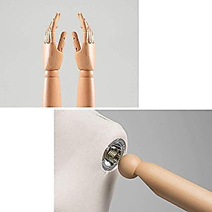 Mannequin Torso Mannequin Dress Form Torso Female Mannequin Dressmakers Dummies Fashion Students Display Bust with Metal Base Height Adjustable for Clothing Show (Gold Small)