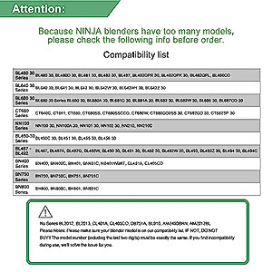 7 Fins Blender Blade Compatible with Ninja Blender Blade Replacement for Ninja Auto iQ BL682-30 BL642-30 BL450-30 BL482-30 BL687CO-30 ect.1 Pack