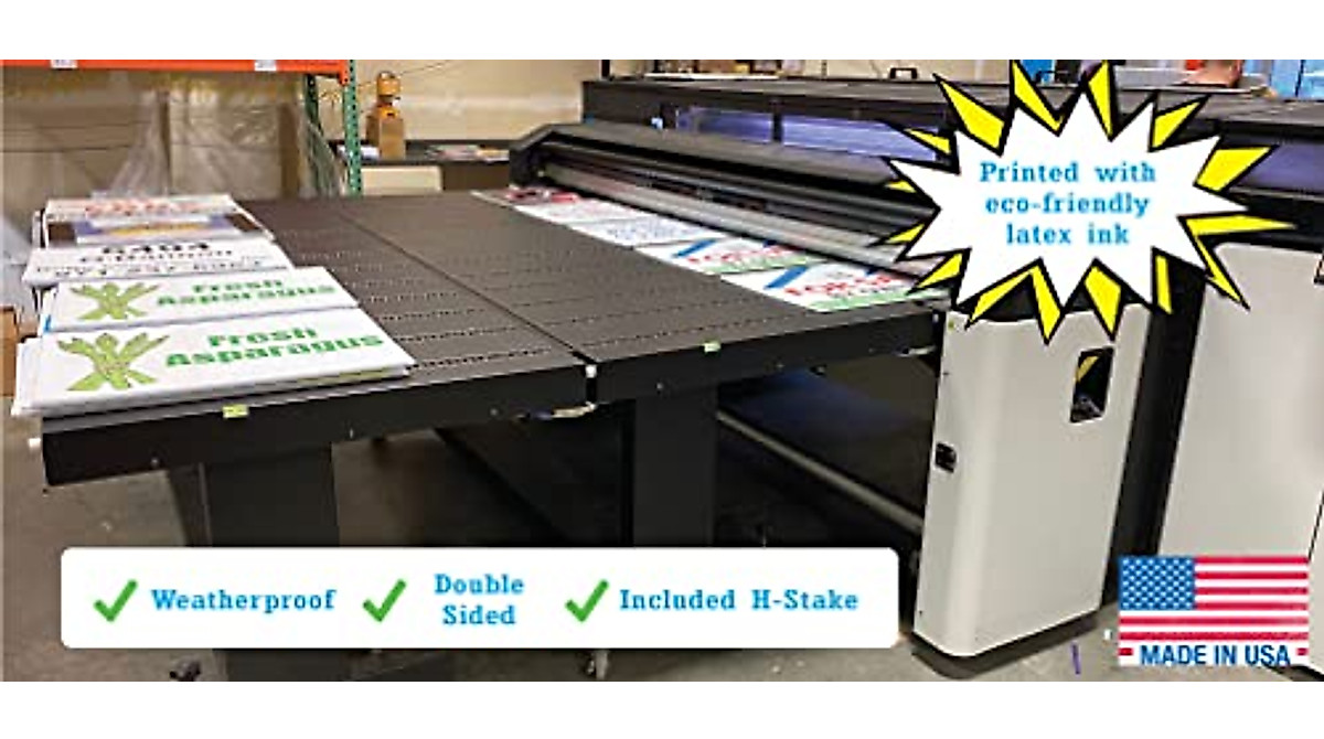 Custom 18x24" Yard Signs - Personalizable & Weatherproof