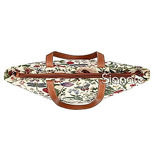 Signare Tapestry Shoulder Bag Tote Bag for Women with Sunflower Butterfly Dragonfly (SHOU-MGD)