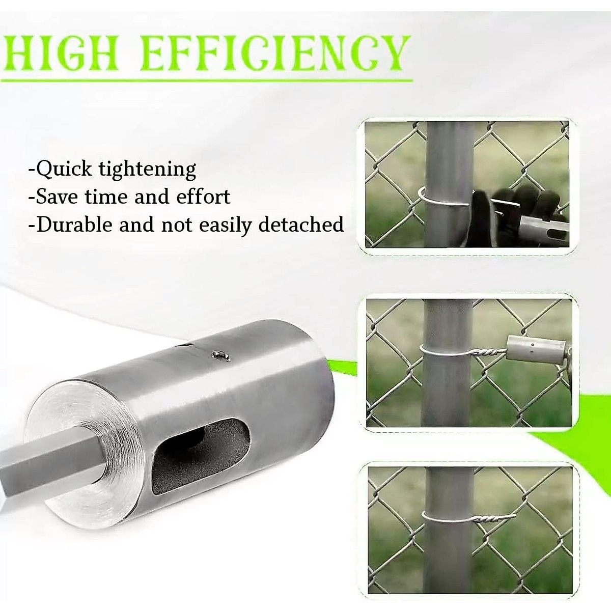 EZ Twist Ties Tool for 11 Gauge Drill Chuck Drill Collet Twisted Wire Fence, Hook Mesh, Suitable for 3/8-inch Clamp Electric Drill