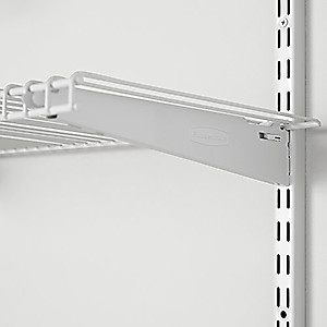 Rubbermaid Configurations Classic Closet Kit, White, 3-6 Ft. & Configurations 26'' Shelving Kit, Set of 2 Shelves, White, Expandable, Closet, Storage Room, Laundry Room, Garage Organization