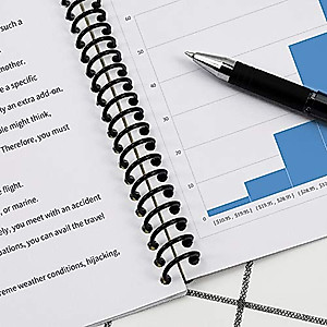 Rayson 31.8mm Spiral Binding Coil 1-1/4" Black Coil bindings Spines 4:1 Pitch 50/Box, SBR41318-50B