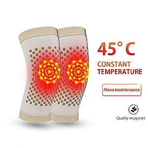 Bticx Self-Heating Knee Braces, Wormwood Self-Heating Knee Braces Warm Knee Pads Sleeves Knee Brace Support for Knee Injury & Muscle Pain Relief Men and Women