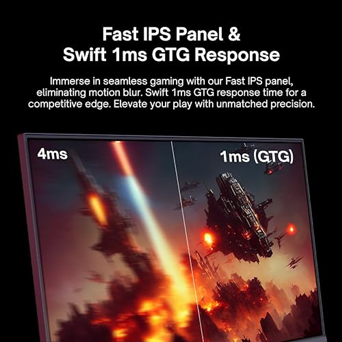 Pixio PX248 Prime V2 24 inch 180Hz Refresh Rate FHD 1080p Resolution IPS Panel 1ms GTG Response Time Adaptive Sync LCD Gaming Monitor