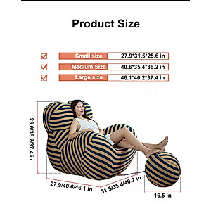 ZOLPD Leisure Sofa Chair,Minimalist Living Room Lazy Sofa Single Seat Creative Hydrangea Lounge Chair,Modern Accent Chair Lazy Couch for Living Room, Bedroom, Reading Room (A, Large)