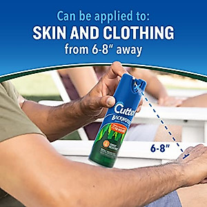 Cutter Backwoods Insect Repellent (12 Pack), Repels Mosquitos for Up To 10 Hours, 25% DEET, 6 Ounce (Aerosol Spray)