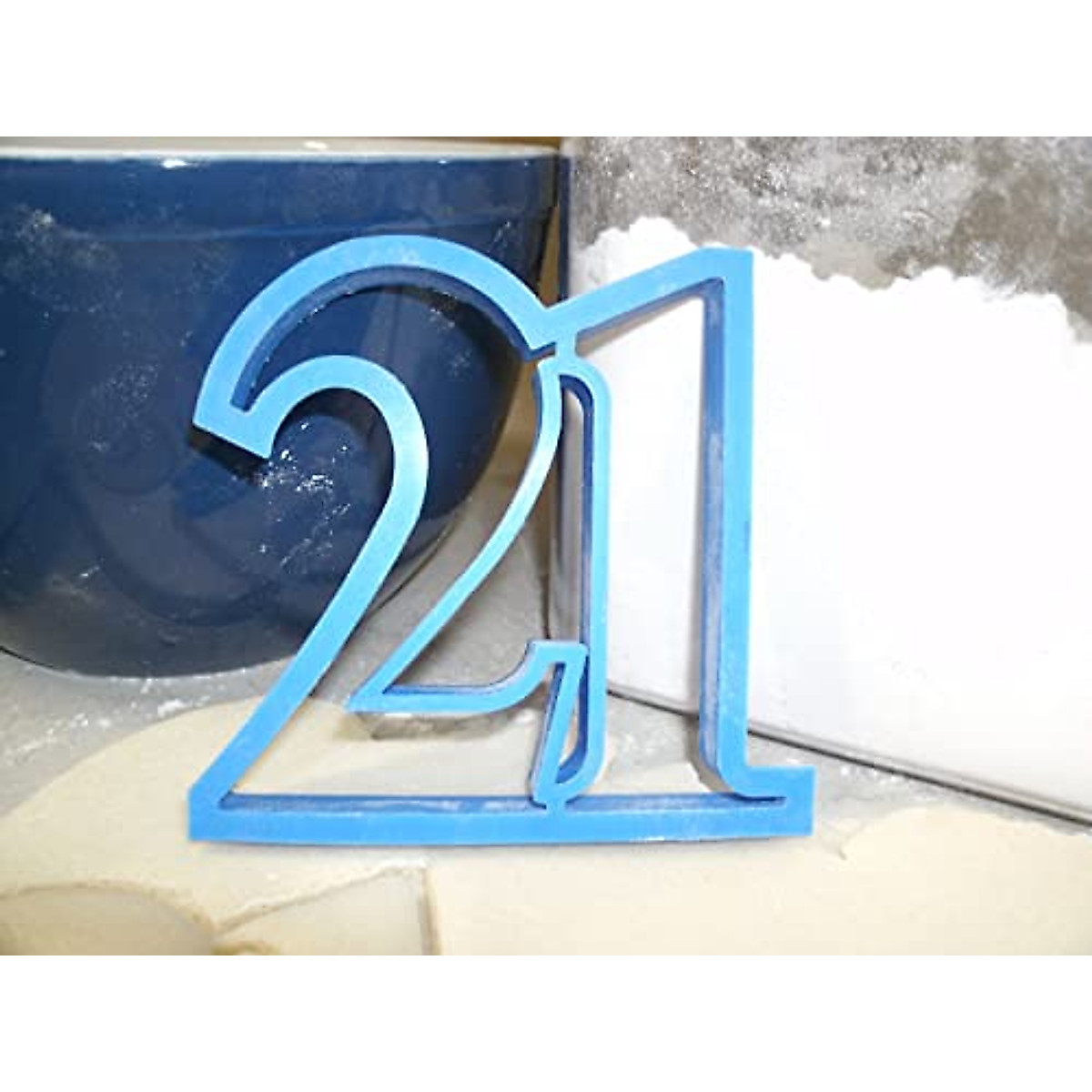 NUMBER 21 TWENTY-ONE BIRTHDAY ANNIVERSARY EVENT COOKIE CUTTER MADE IN USA PR108-21