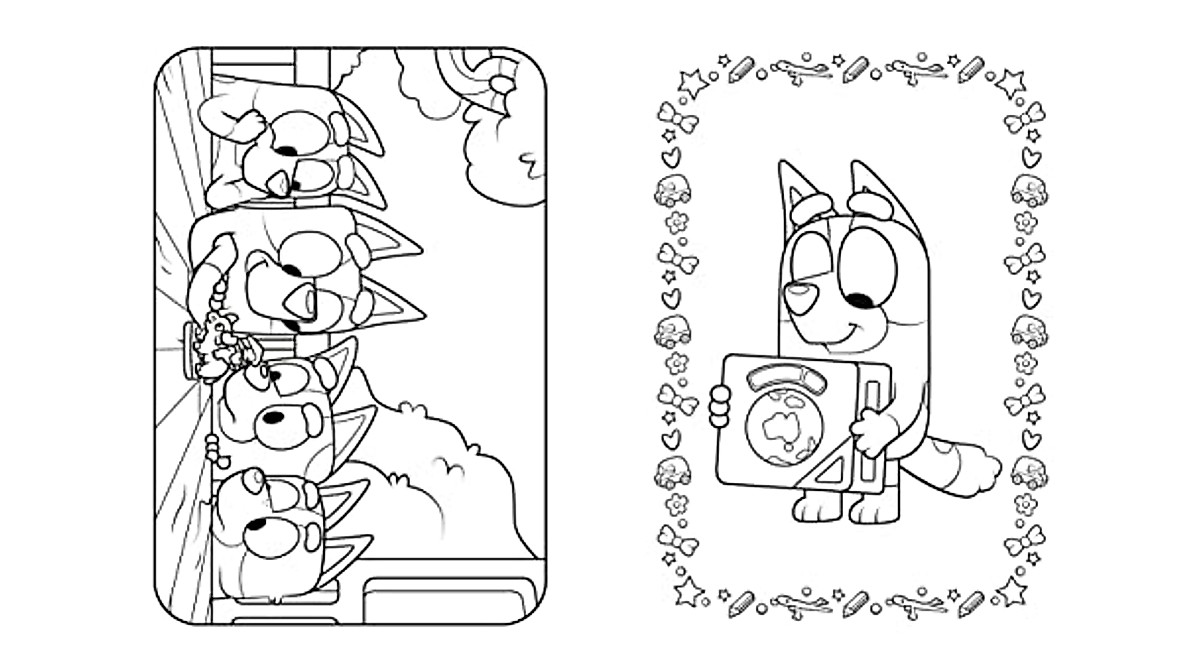 Coloring Adventures with Bluey - Fun & Games Book