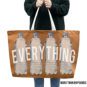 LLYLIU Canvas Tote Bag - Extra Large Shopping Beach Totes Bags Reusable Big Grocery Bag 28" x 8" x 16"