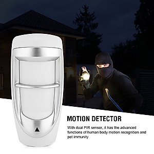 Wired Passive Infrared Motion Sensor , Motion Sensor&Detector Alarm , personally constructed Security Alert System for Monitor & keep Outside Property for Patio Deck Yard Garden
