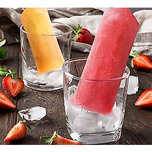 200 Pcs Ice Pop Bags, Disposable Popsicle Bags for Adults Kids, Plastic Ice Candy Bags with Funnel for Making Ice Pop, Yogurt, Ice Candy(2.4 x 11.8 In)