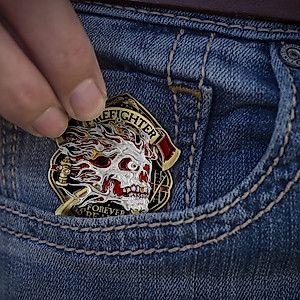 Thin Red Line Challenge Coin