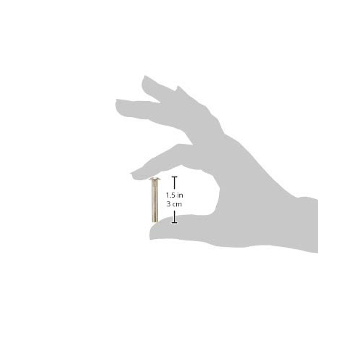 Metafranc Connecting Screws, M4 Thread, galvanised, 10 Pieces in a Set, Ideal for Connecting Furniture, Furniture Connector, Cabinet Connector, Furniture Screws, 361796