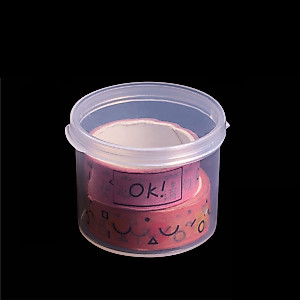 YSJJZRL 10 Pcs Plastic Clear Cylinder Storage Containers Case with Lids for Storage of Small Items, Crafts, Jewelry, Hardware