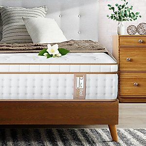 BedStory 14 Inch King Mattress, [Ultra-Durable] Gel Fresh Memory Foam and Innerspring Mattress in a Box, Supportive, Comfortable, and Cool Mattresses for Relaxing Your Body Pressure, Made in USA