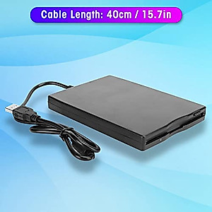 Portable Floppy Drive,plplaaoo 3.5-Inch Card Reader, USB Floppy Drive, Computer Accessory, External Removable, External Floppy Diskette Drive for Laptops Desktops and Notebooks