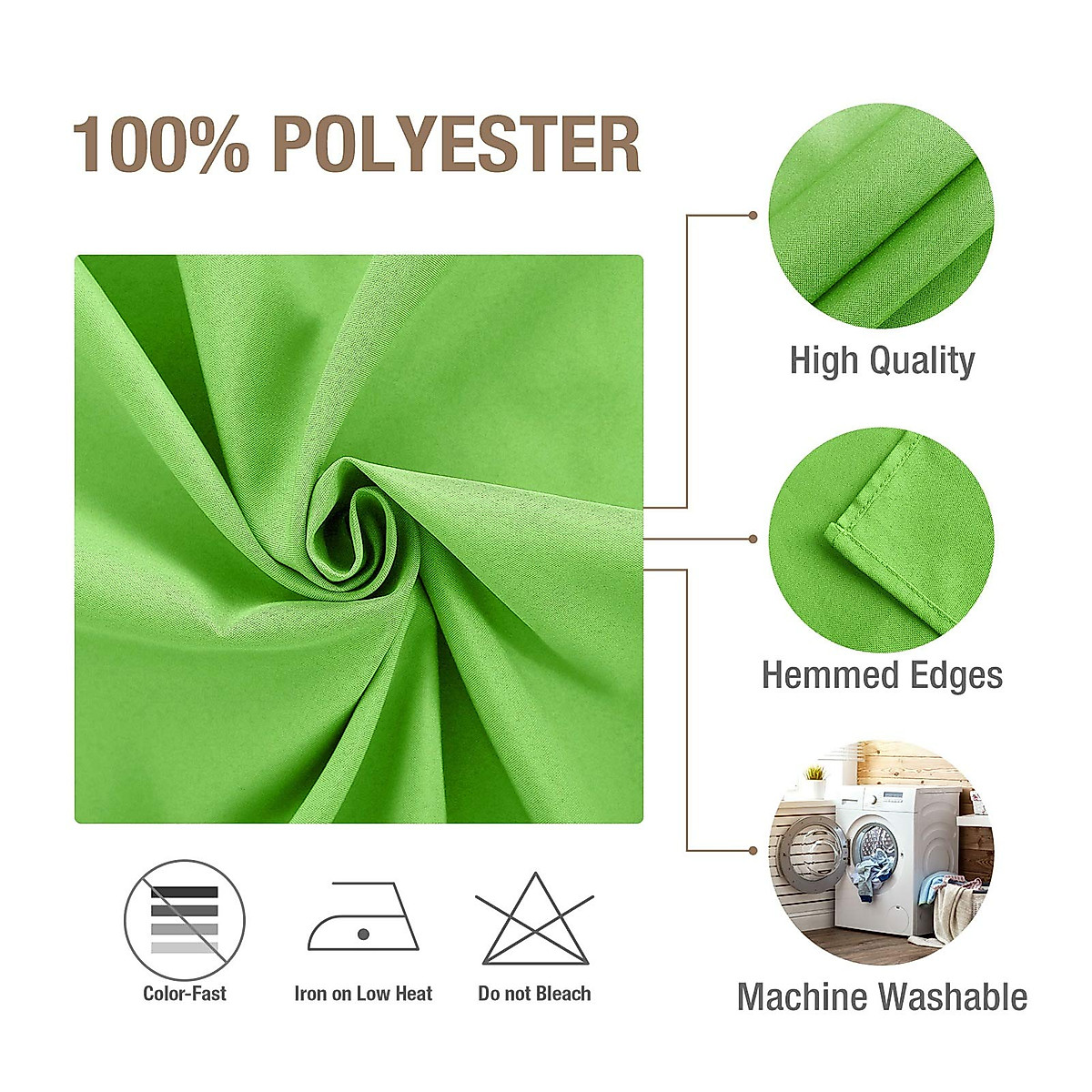 VEEYOO Green Cloth Napkins - 17 x 17 Inch Apple Green Dinner Napkin Set of 12, Soft Washable and Reusable Table Napkins for Holiday Dinner, Parties, Wedding and More