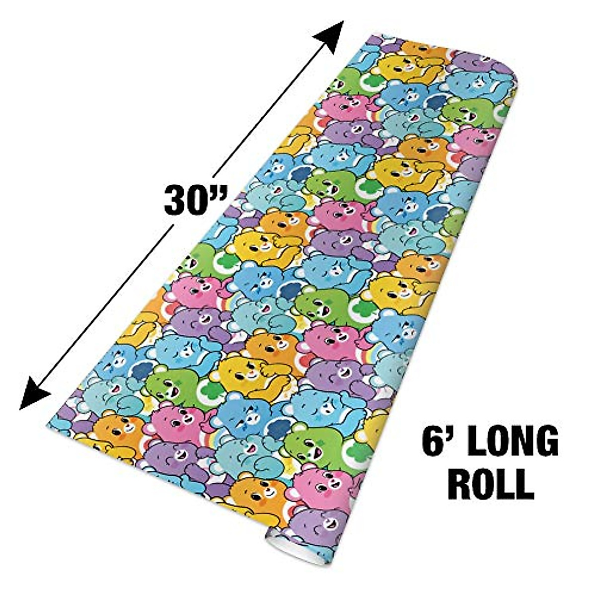 GRAPHICS & MORE Care Bears: Unlock the Magic Very Many Bears Gift Wrap Wrapping Paper Rolls