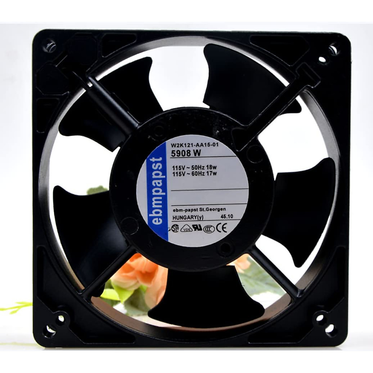 TYP 5908 W 127x127x38mm 115V 18/17W 12.7CM Cooling Fan