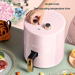 Home Air Fryer Large Capacity Oven Smart Oil-Free Electric Fryer Multifunctional Fully Automatic Fryer Kitchen Appliances (Green 24.5 * 30 * 30.5cm) (Green 24.5 * 30 * 30.5cm) (Pink 24.5*30*30.5c