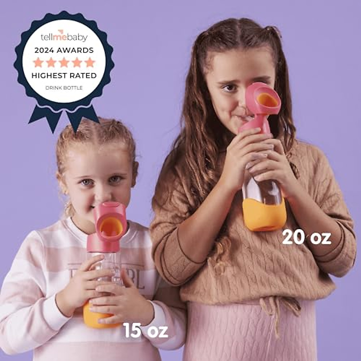 b.box 15oz Tritan Drink Bottle: Modern Water Bottle with Flip Straw for Toddlers & Kids. Spill Proof, Leak Proof, BPA Free. Great for School/Daycare or Next Step after Sippy Cups (Ocean Breeze)