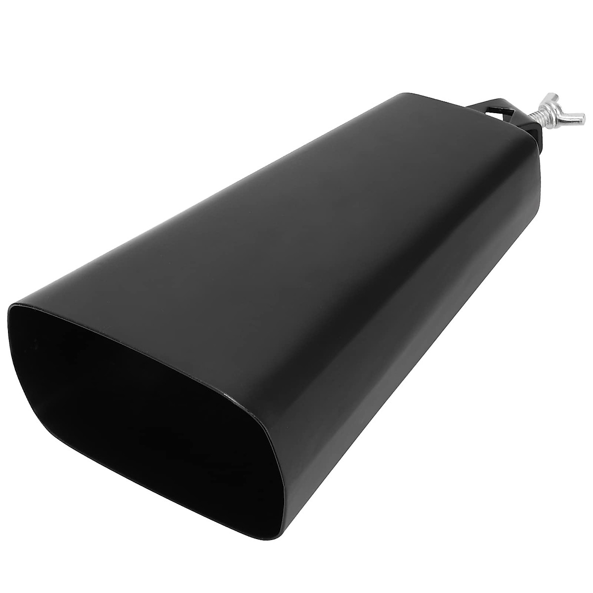 KOHAND 2 Pack 8 Inch Metal Steel Cow Bells, Noise Makers Hand Percussion Cowbell with Stick for Drum Set Percussion Instrument, Sporting Events, Wedding, Football, Black