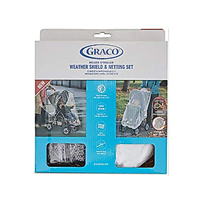 Graco Stroller Netting + Deluxe Stroller Weather Shield Set