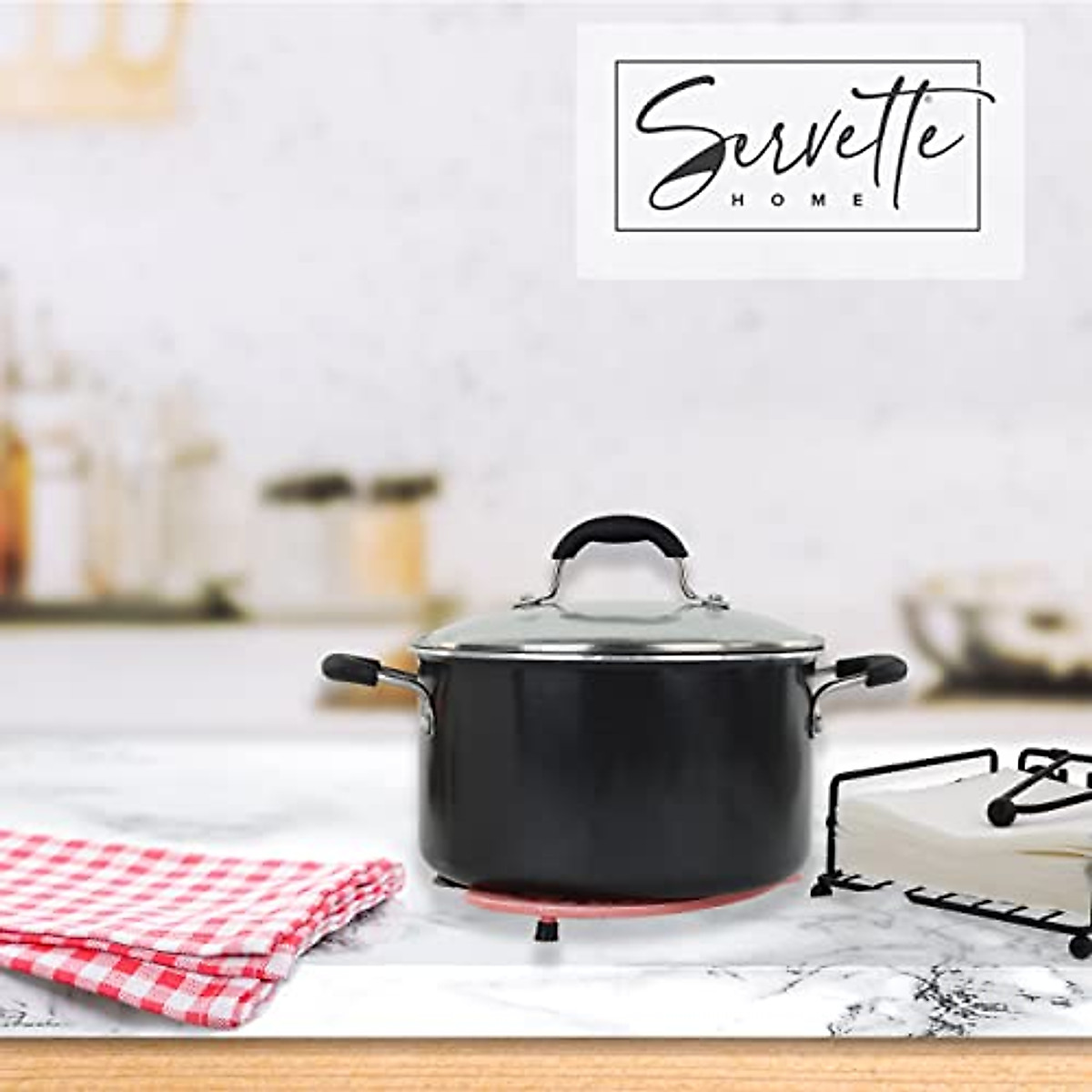 Cast Iron Pink Flamingo Trivets for Hot Dishes