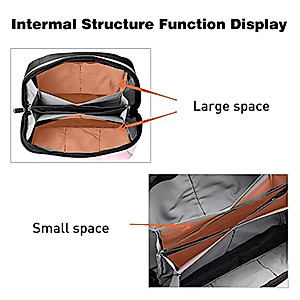 Travel Cord Organizer, Tech Organizer, Electronics Organizer, Cable Organizer Bag, Pink Watermelon Fruit Lovely