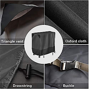 MBOOM Patio Cooler Trolley Cover,Rolling Cooler Cart Cover Fits Most Patio Ice Chest Party Cooler,Waterproof, Dustproof and Sunscreen（34L x 19W x 31H in）