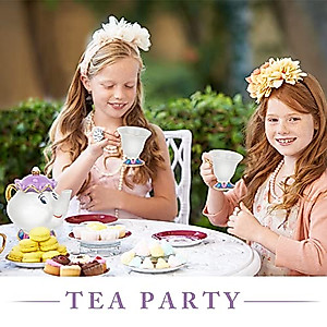 LEEPENK Mrs Potts Teapot Disney Beauty and Beast Teapot & Mug Mrs Potts and Chip Tea Set Ideal Gifts for Girl and Home Decorationl