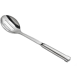TrueCraftware- Set of 2 Stainless Steel Slotted Serving Spoon- Serving Utensils Cooking Spoons Utensil Sets Large Serving Utensils Kitchen Cooking Serving Utensils for Home Restaurant Buffet Banquet