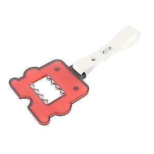 Q1-TECH, JDM Tsurikawa Ring Japanese Subway Train Bus Car Handle Cute Anime Cartoon Handle Hand Strap Rear Front Bumper Warning Rings Drift Charm Drift Car Accessory (Domo-ORWH)