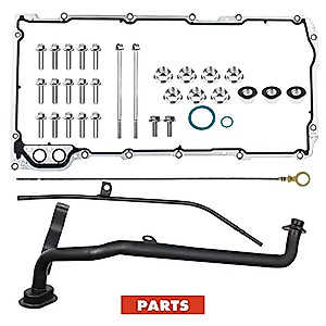 A-Premium Performance Muscle Car Engine Oil Pan Complete Kit Compatible with GM LS1 LS3 LSA LSX Chevrolet Chevy Pontiac Replace # 19212593