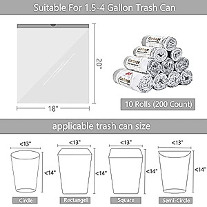 ELPHECO Bundles of Trash Can & 10 Rolls Trash Bags