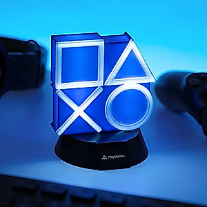 Paladone PlayStation 5 Icon Light Gaming Home Décor Merchandise Blue, PP7929PS
