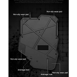 HiGOGO G30 Wired 35 Keys One-Handed Gaming Keypad, Rainbow LED Backlight with Large Wrist Pad (Black)