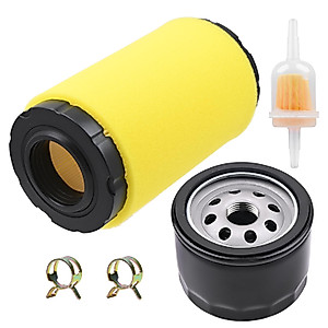 SYSKANT 793569 Air Filter 492932S Oil Filter Tune Up Kit for Husqvarna YTH18542 YTH22V46 Z254 YTH2348 Z246 YTA18542 YTA22V46 YTA24V48 YTH24V54 Mower w/ 17.5hp 19.5hp 20hp 21hp B&S Engine