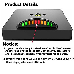 Obokidlyamor Gaming Console Adapter, Supports Thrustmaster/Logitech/Fanatec Steering Wheels, For PS4/XBOX ONE