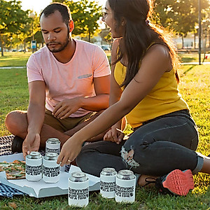 Sleeves for Cans Drink Cooler Surviving Fatherhood 1 Beer at A Time Dad Scuba Foam Party Cover
